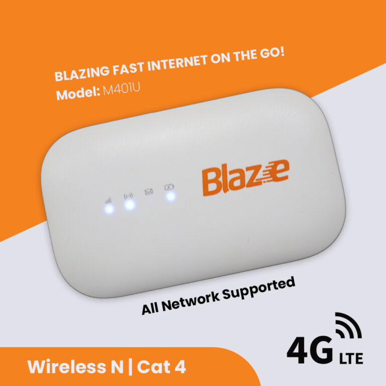 Ufone Blaze 4G LTE M401U Pocket Wi-Fi Device | PTA Approve- Flipzon